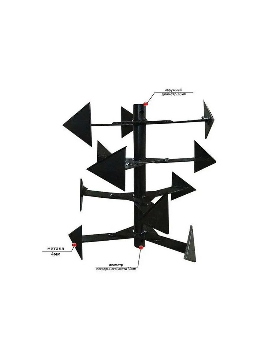 Фреза Гусиные лапки 380х400х30мм для мотоблоков нева Мульти