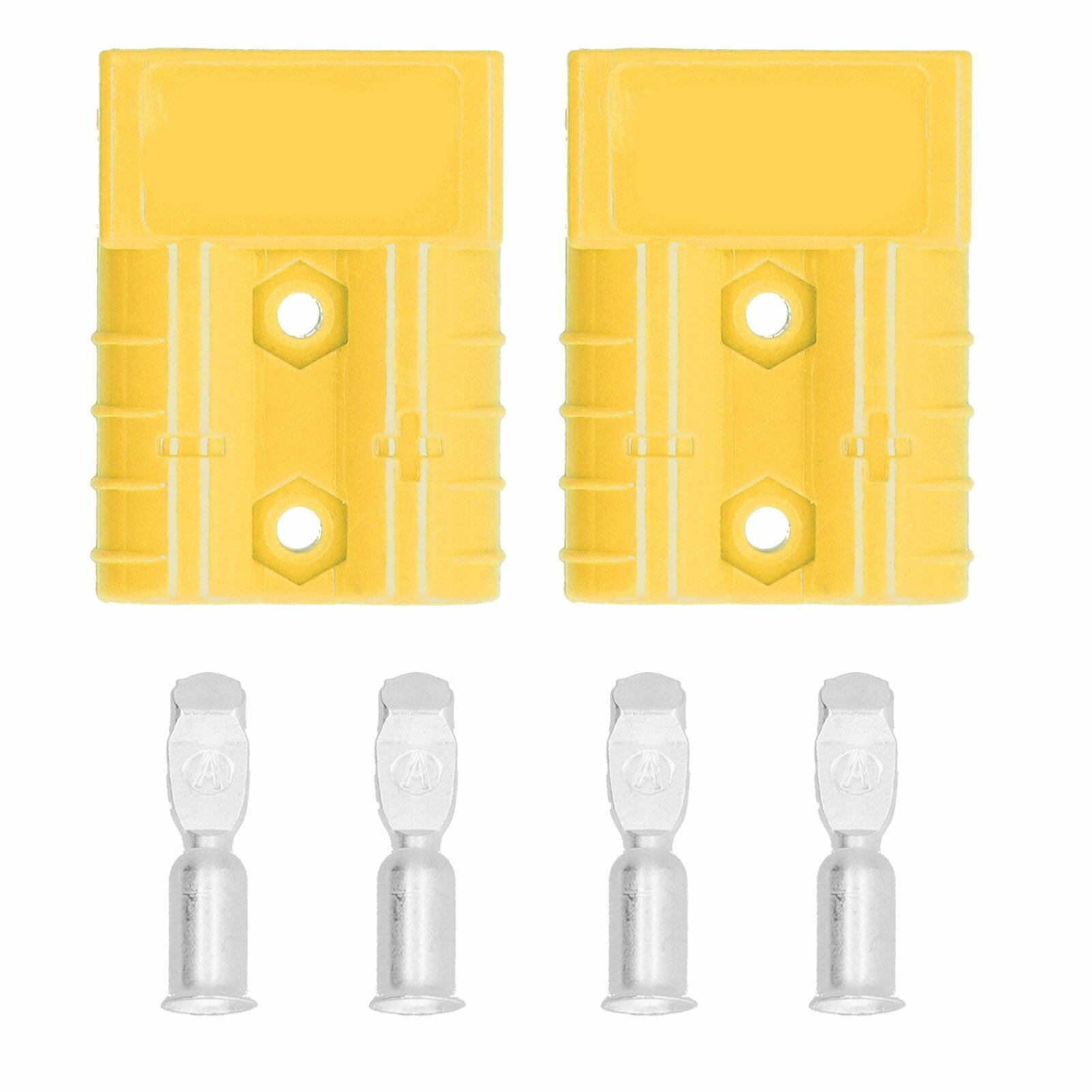2 шт, разъем для аккумулятора, 50 А, легкий комплект быстроразъемных разъемов жгута проводов, 6AWG, 600V, желтый