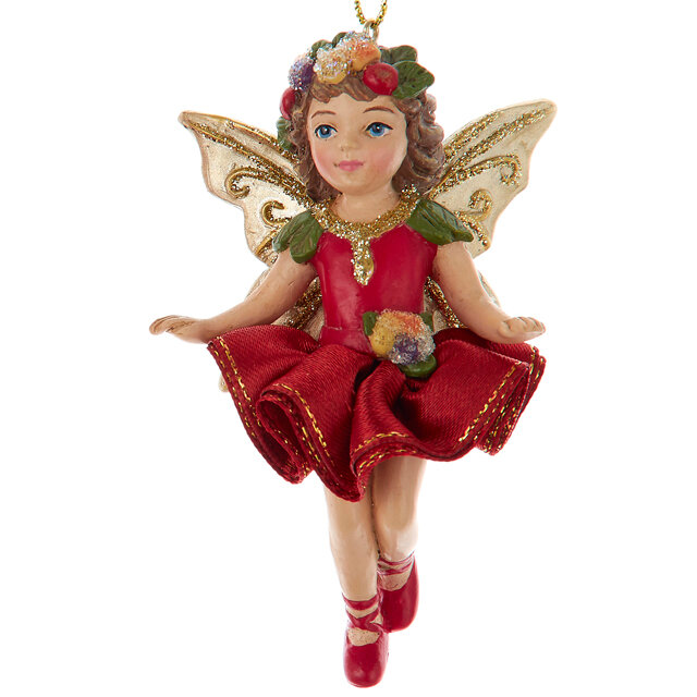 Елочная игрушка Фея-малышка Бритни - Flowery Ballet 9 см, подвеска, Kurts Adler, E0946-1