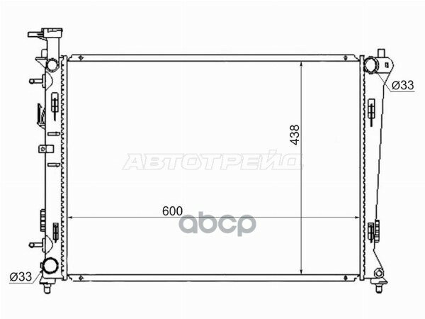 Радиатор Kia Cerato 08-13 Sat арт. KI0002-09