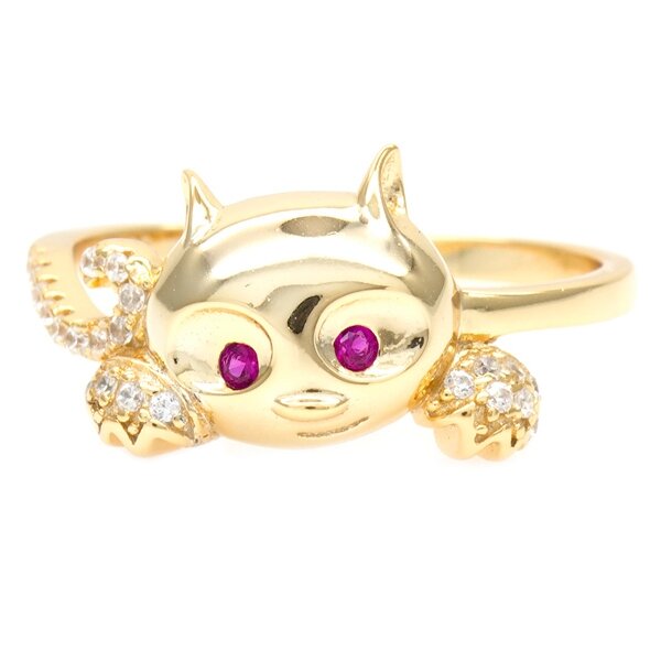 Кольцо JEWELIN, серебро, 925 проба, родирование, фианит
