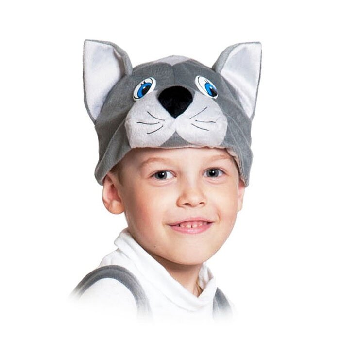 Маска Карнавалофф "Котик серый" (4078)