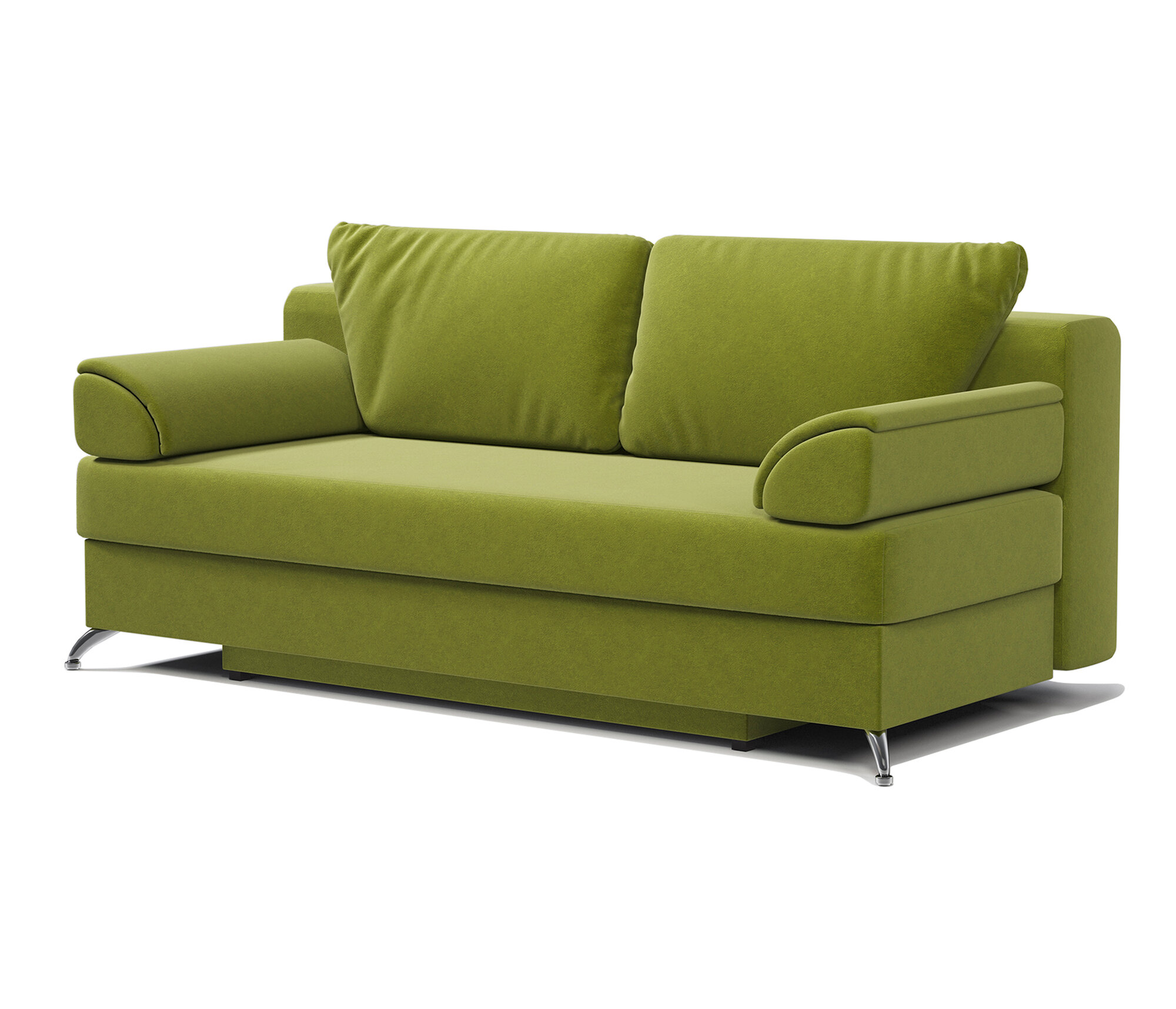 Диван-кровать Шарм-Дизайн ЕвроШарм 130х193 см, диван раскладной, еврокнижка, прямой, велюр Дрим эппл