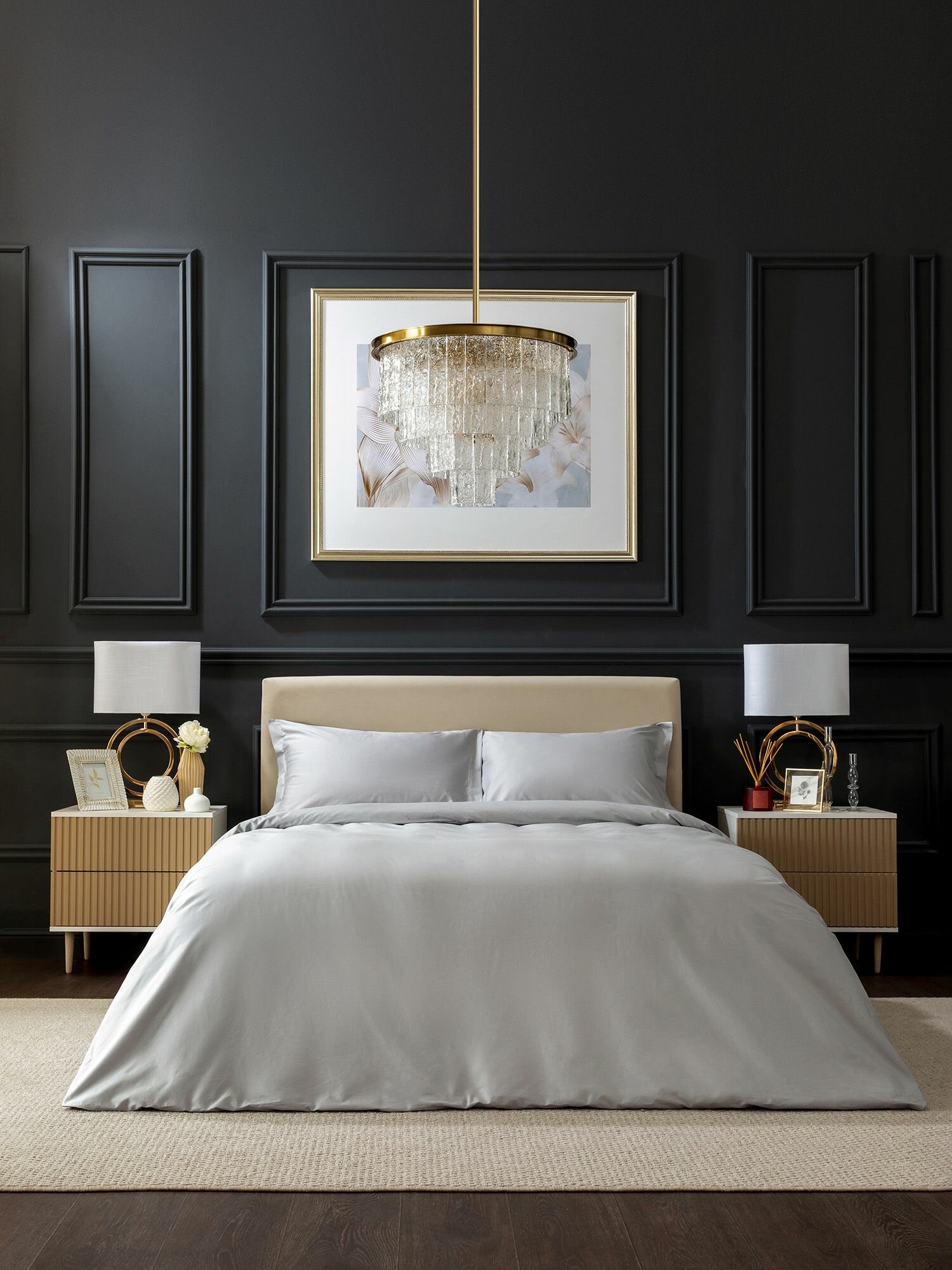 КПБ евро сатин "Cozy Home" (50х70) рис. 86034-13 Гейнсборо