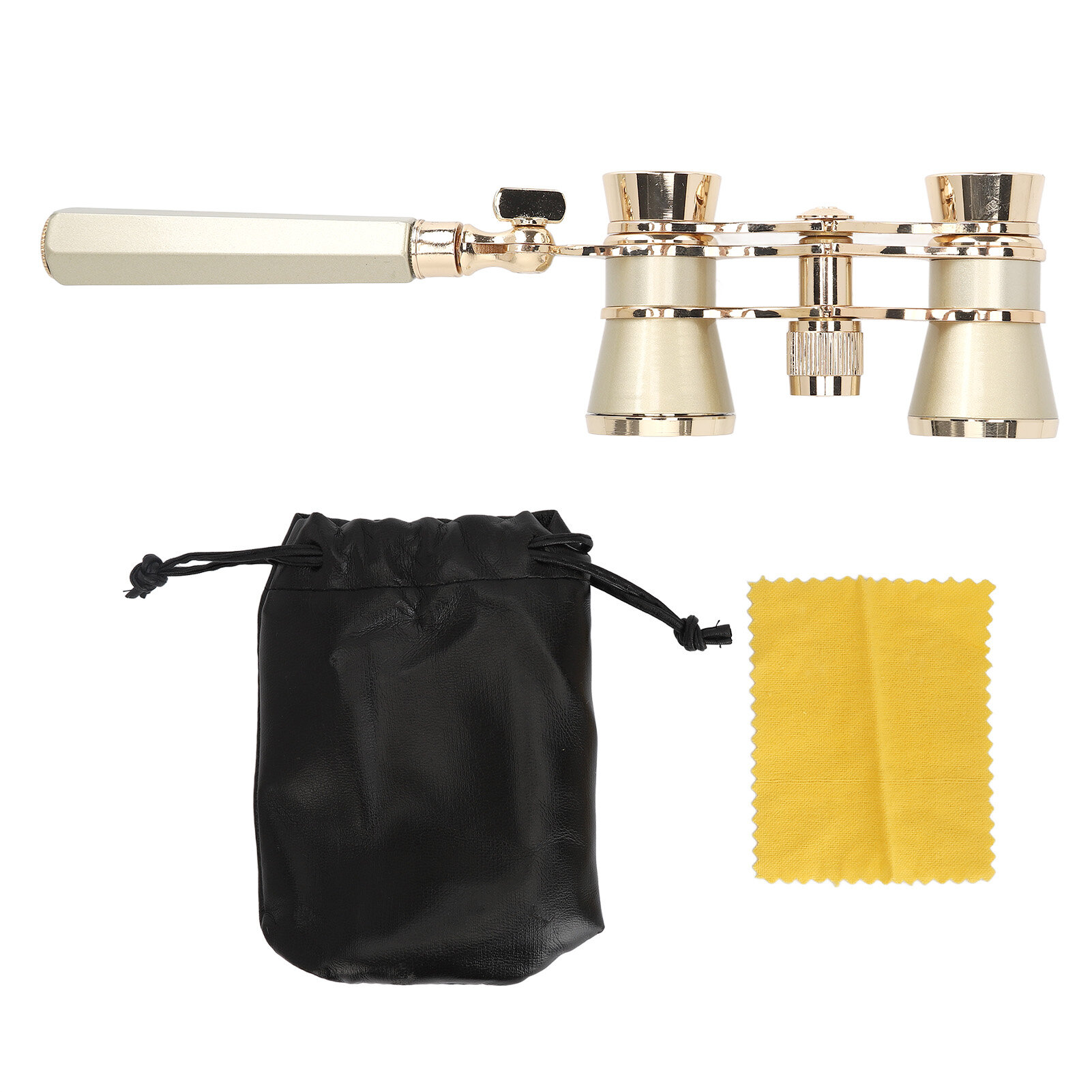 Портативный бинокль 3x25 для оперы с ручкой, металл, 3-кратное увеличение для просмотра театральных драматических сценических пьес, художественное представление, золото