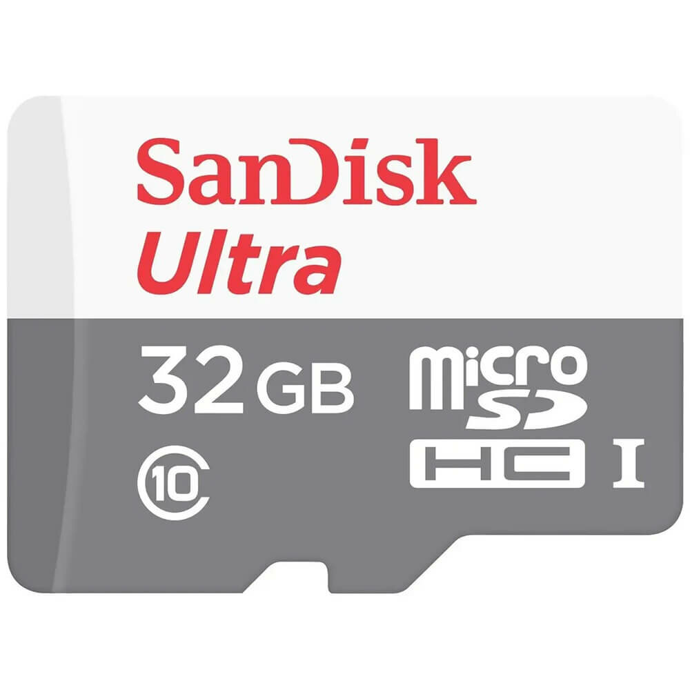 Карта памяти Micro SecureDigital 32GB SanDisk Ultra R/W=100/10MB/s Cl.10 UHS-I (SDSQUNR-032G-GN3MN)