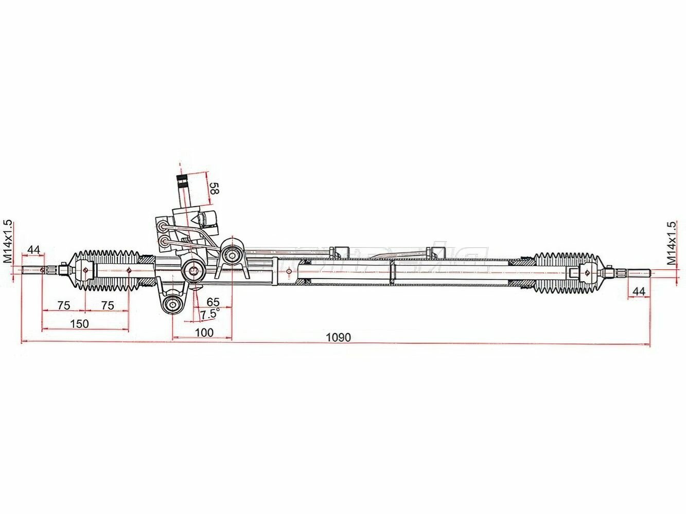 Рейка рулевая для Хонда Аккорд арт ST53601SDAA04 SAT