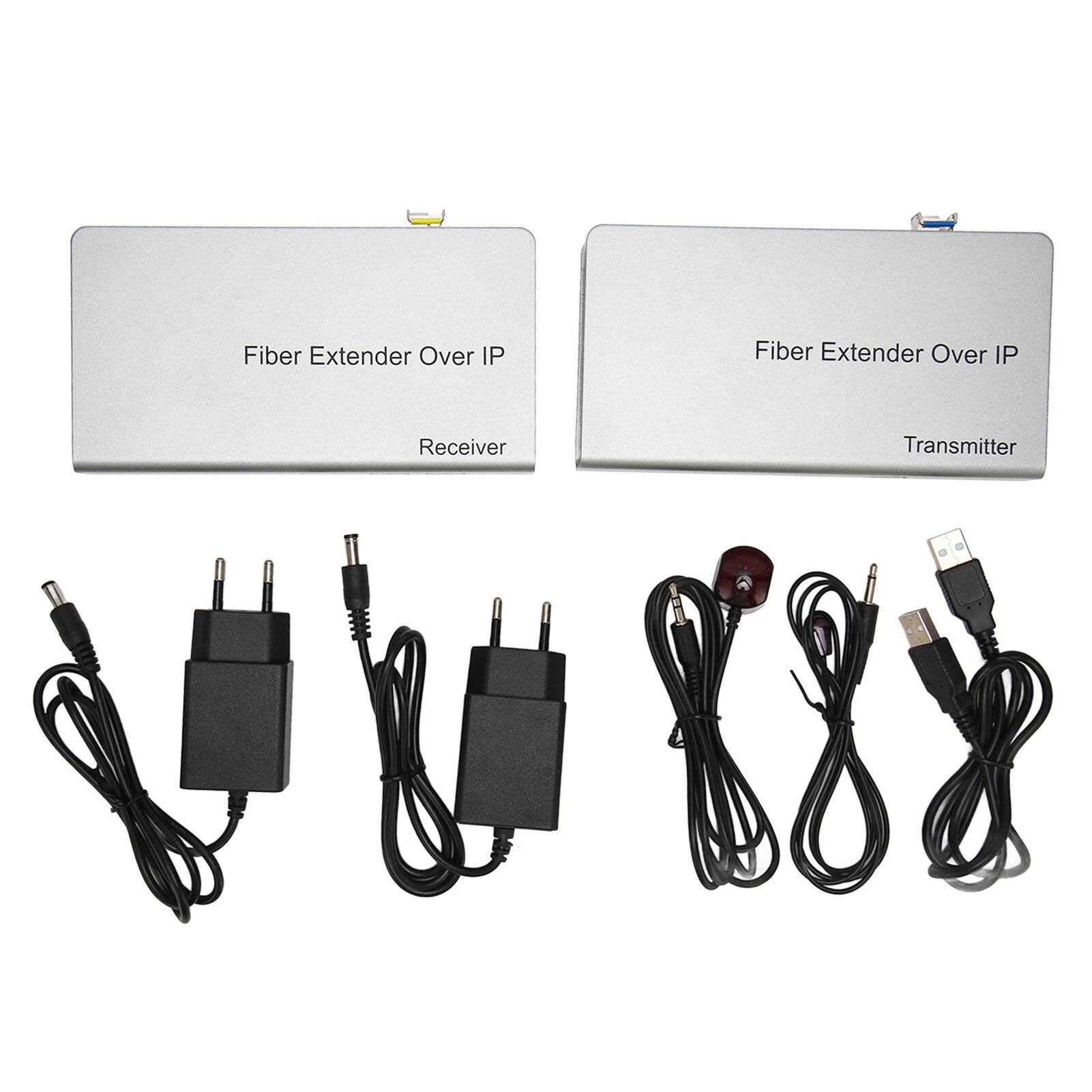 Удлинитель мультимедийного интерфейса HD по оптоволоконному кабелю, до 20 км, 1080P, мультимедийный интерфейс HD, оптоволоконный удлинитель KVM, вилка европейского стандарта