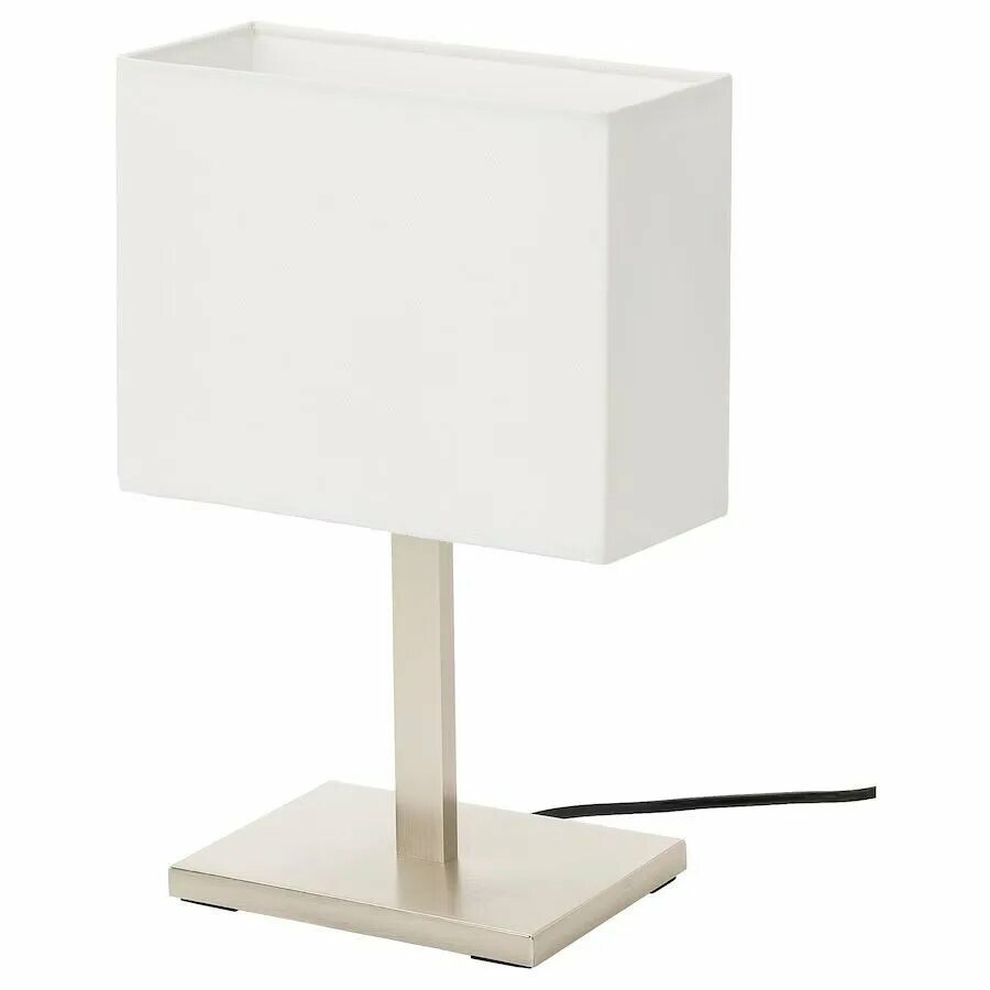 KNOW EASY-IKEA, TOMELILLA Настольная лампа, никель/белый, 36 см
