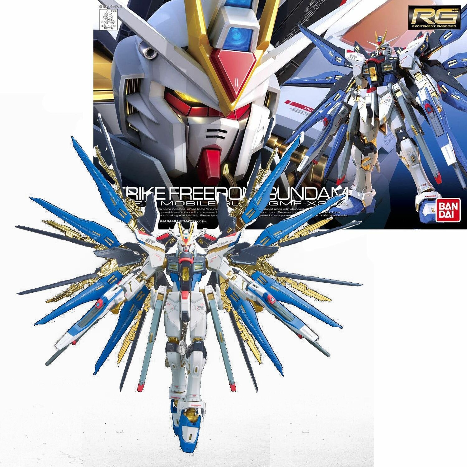 Набор моделей Bandai Hobby RG14 ZGMF-X20A Strike Freedom Гандам