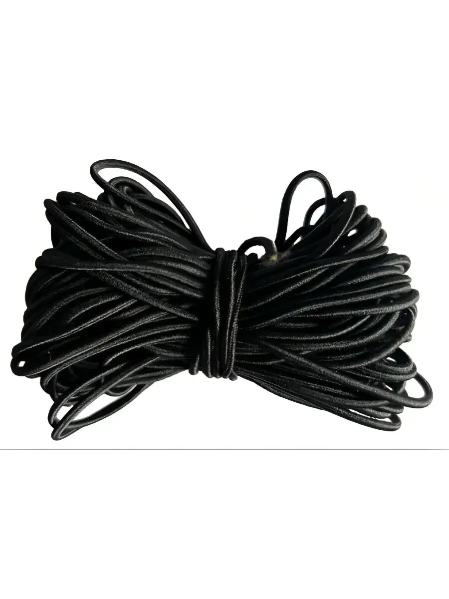 Резинка для дуг палатки ⌀2,5 мм длиной 20 м черная