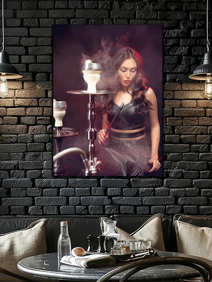 Картина на стену "Кальян бар", 50х70 см