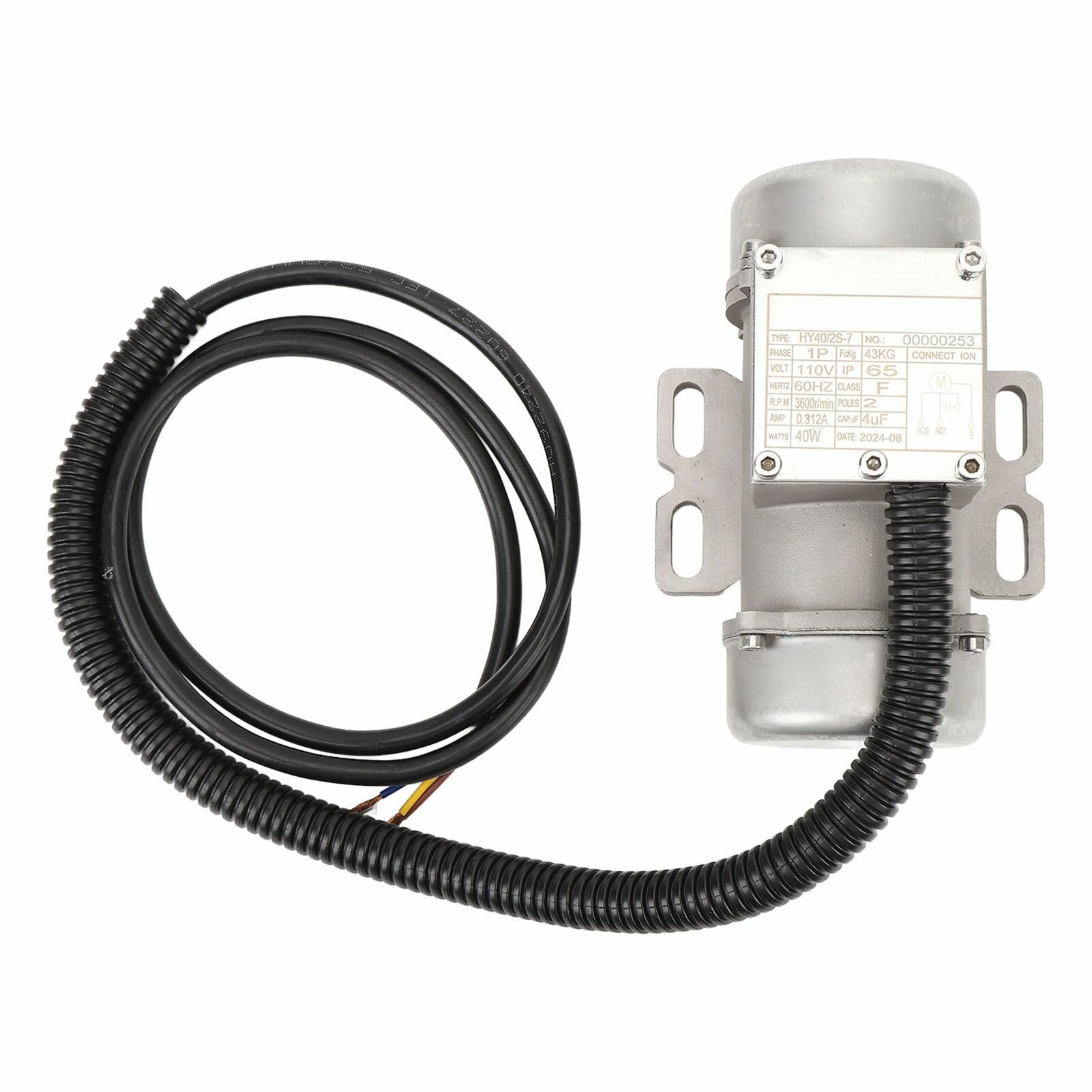 Вибродвигатель для бетона 110В 40Вт 3600 об/мин IP65