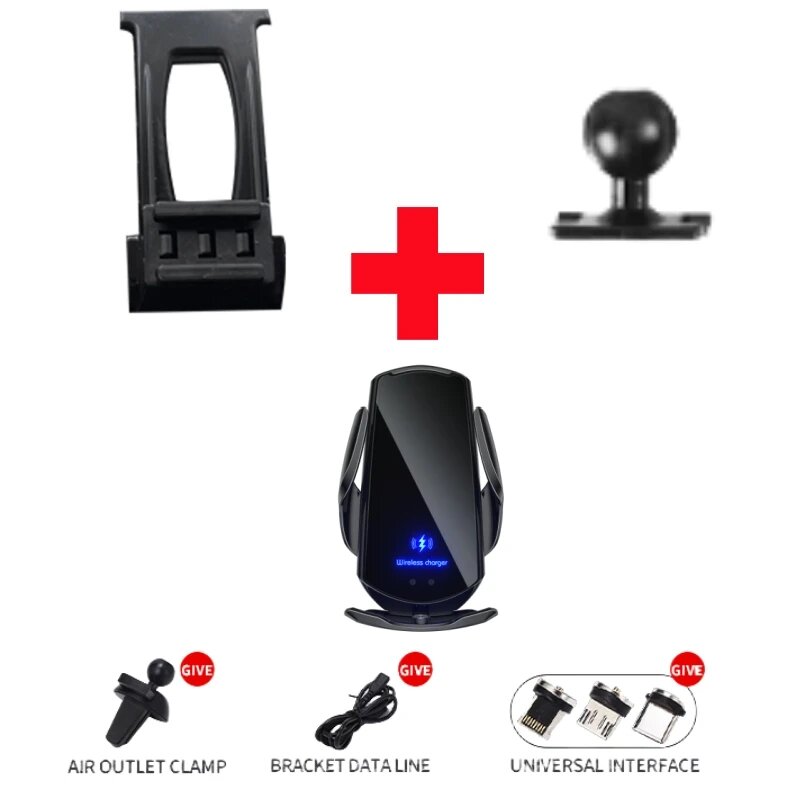 Для BMW X5 E70 X6 E71 2008-2013 Автомобильный держатель телефона Беспроводное зарядное устройство Вращение на 360 градусов Гравитация Для автомобиля Авто Аксессуары для интерьера