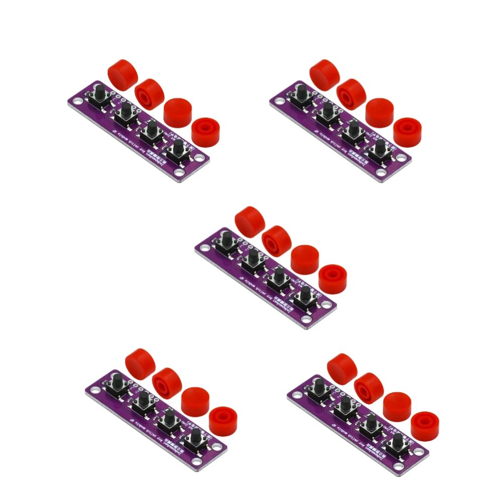Модуль сенсорного переключателя 4 кнопки Ah robot 5PCS