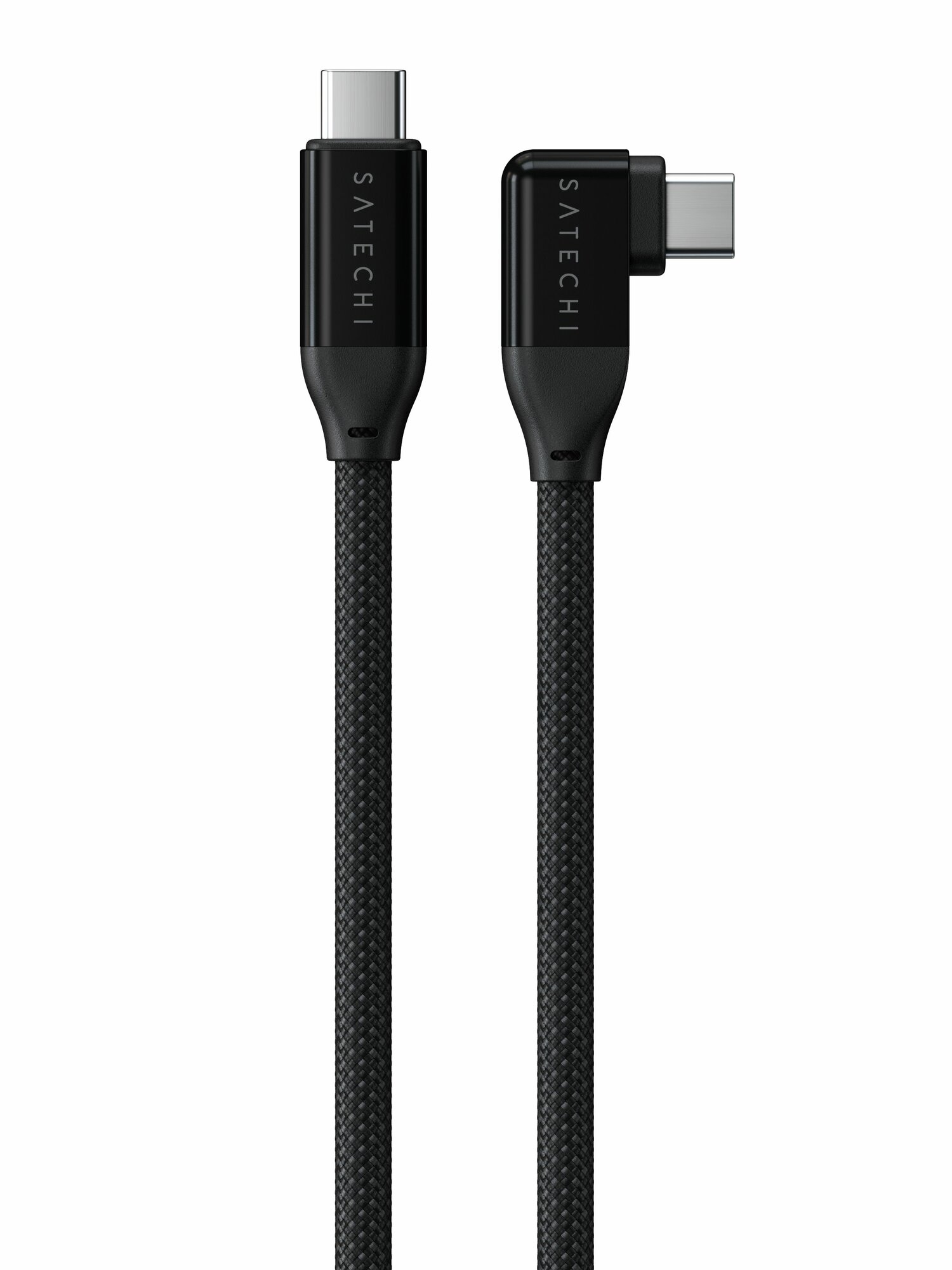 Кабель угловой (вправо) Satechi Right Angle 240W PD USB-C to USB-C Cable. Длина: 1м. Цвет: черный