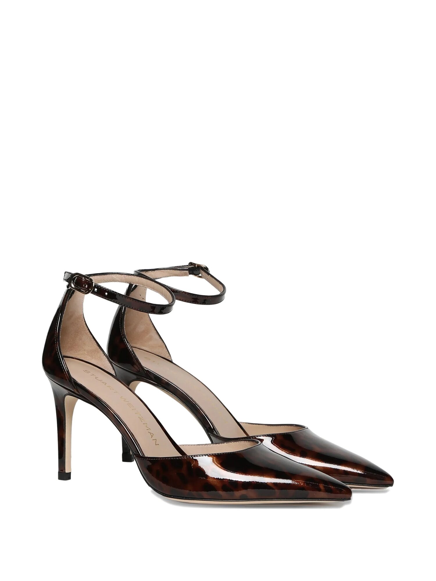 Туфли Stuart Weitzman 85mm ankle strap pointed pumps, размер 38 — фото 1