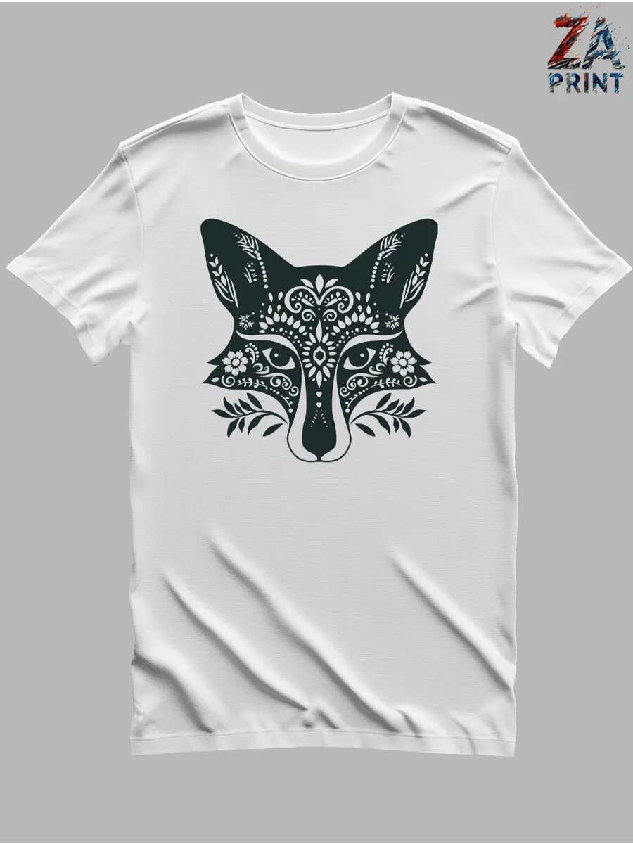 Футболка арт лиса