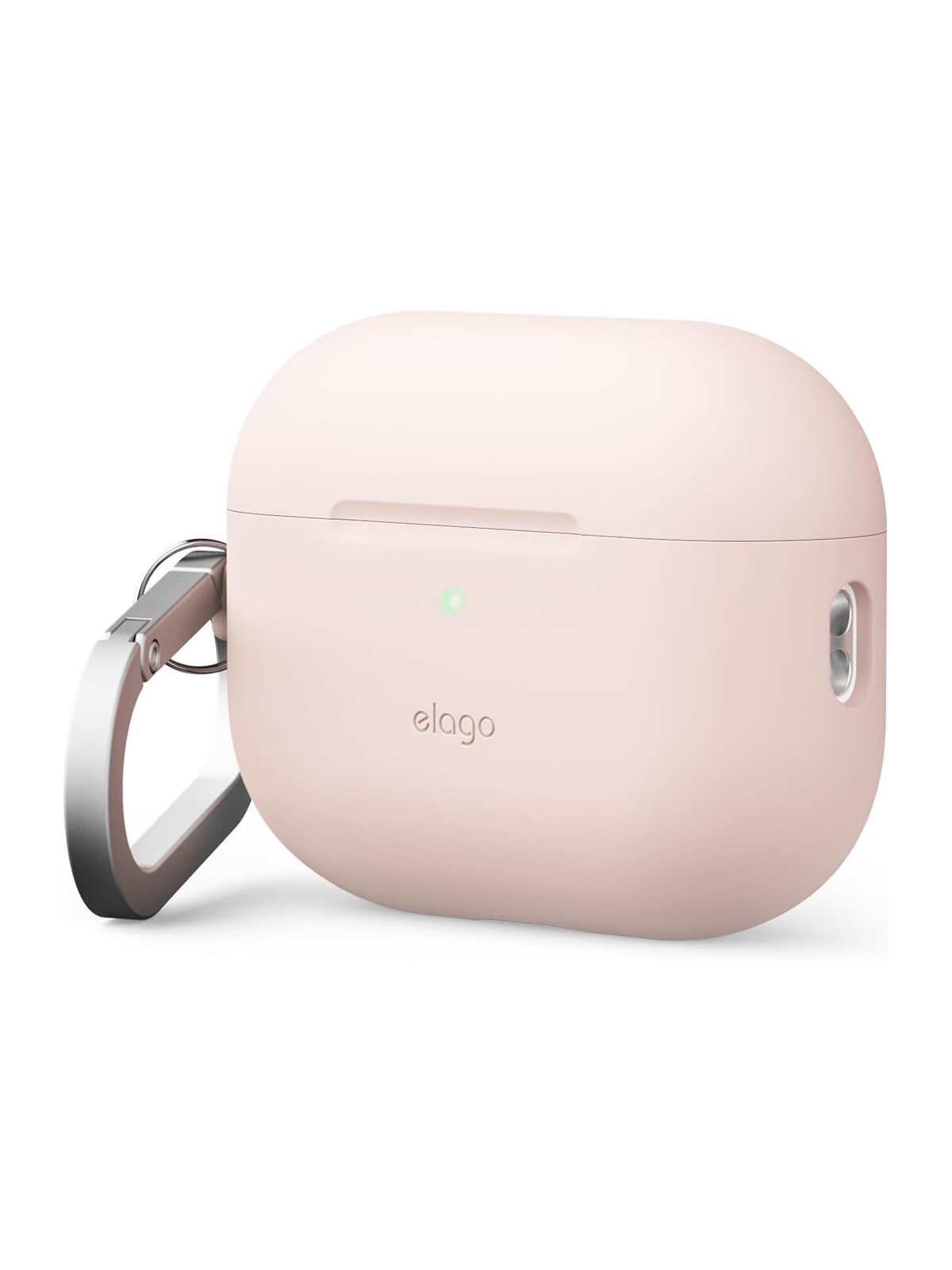 Elago силиконовый чехол с карабином для AirPods Pro 3, Silicone Hang case, Sand Pink