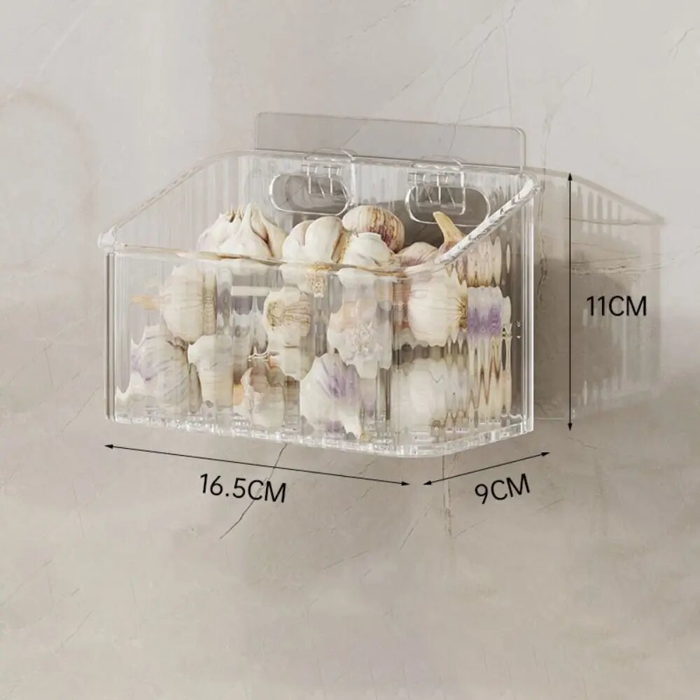 Корзина для хранения лука, имбиря, чеснока L, White