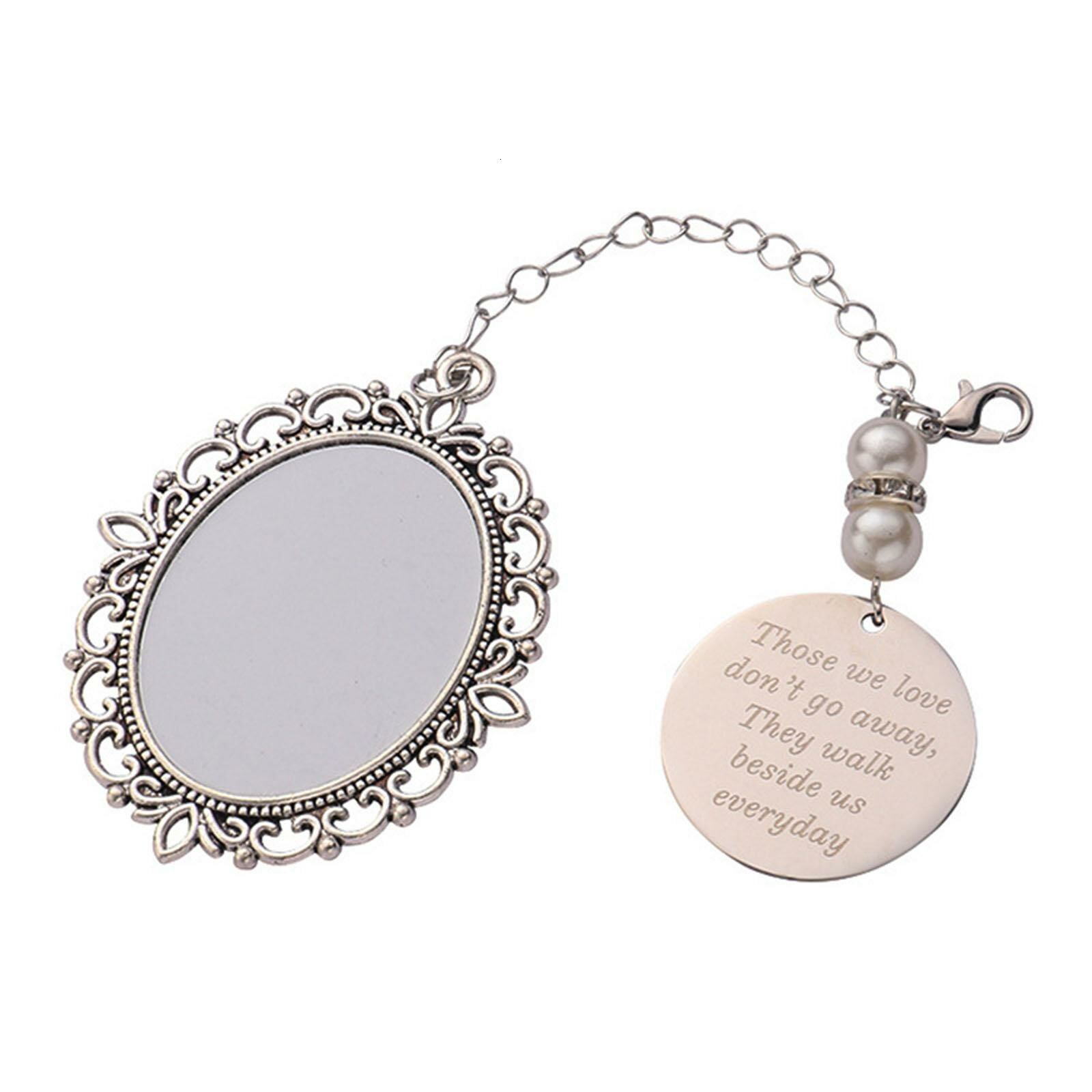 Памятный Аксессуар Кружевной Овальный Свадебный Кулон Ангел, Silver