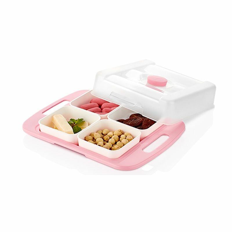 Ланчбокс Urve Plastik с 4 отсеками, контейнер для хранения продуктов