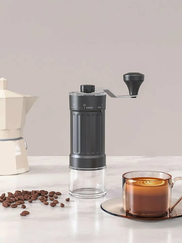 Кофемолка, ручная, жерновая, портативная, керамическая, 40 степеней помола