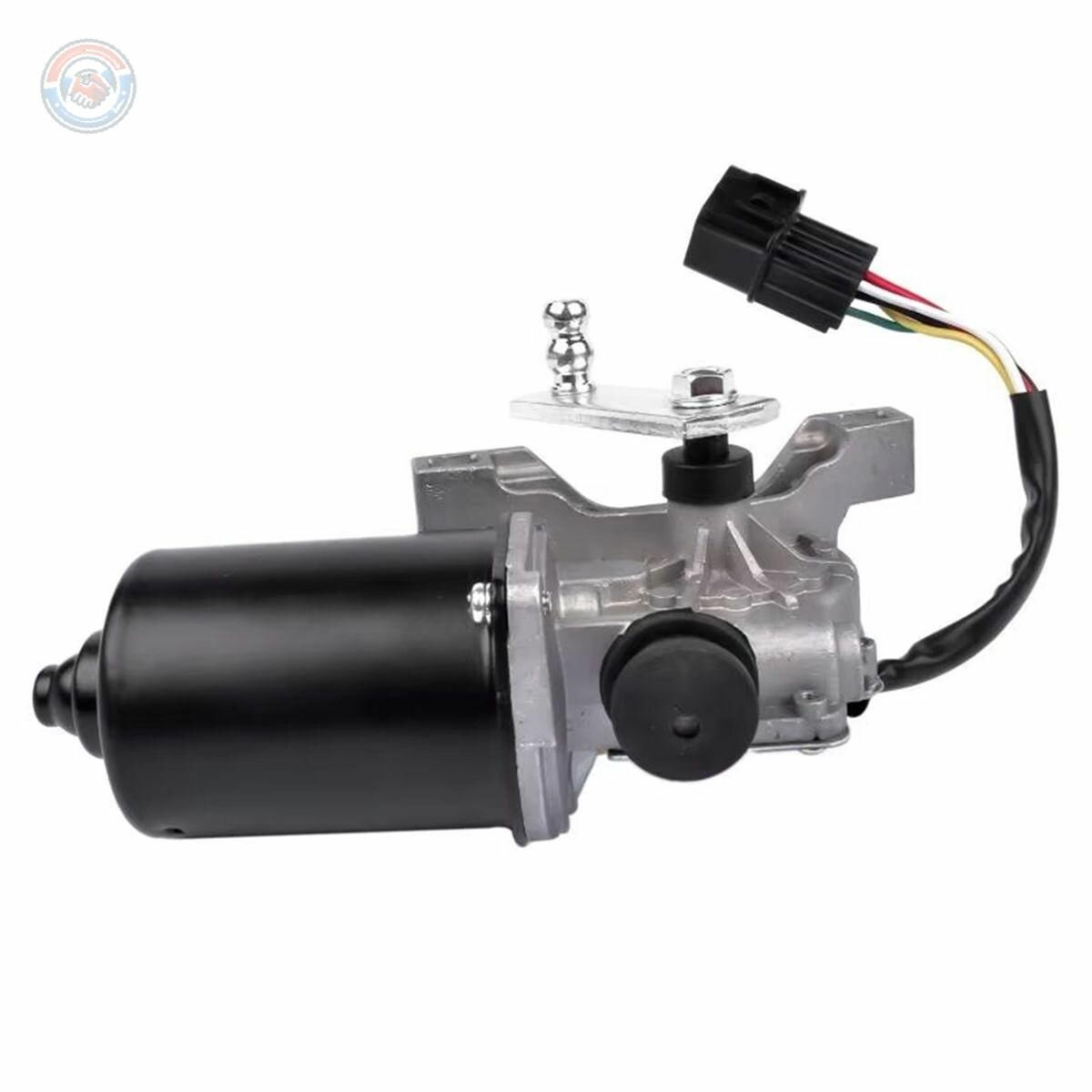 Электродвигатель стеклоочистителя передний 981101J000, 98110-1J000 для Hyundai i20 PB PBT, алюминиевый мотор в сборе, черно-серебристый