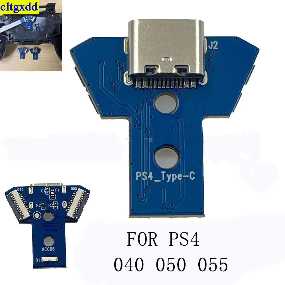 Порт зарядки для контроллера PS4 Cltgxdd Type-C JDS-040 14pin flex — фото 1