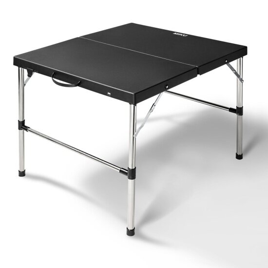 Стол складной Miku с табуретами (ACC-SFA-GRY), черный
