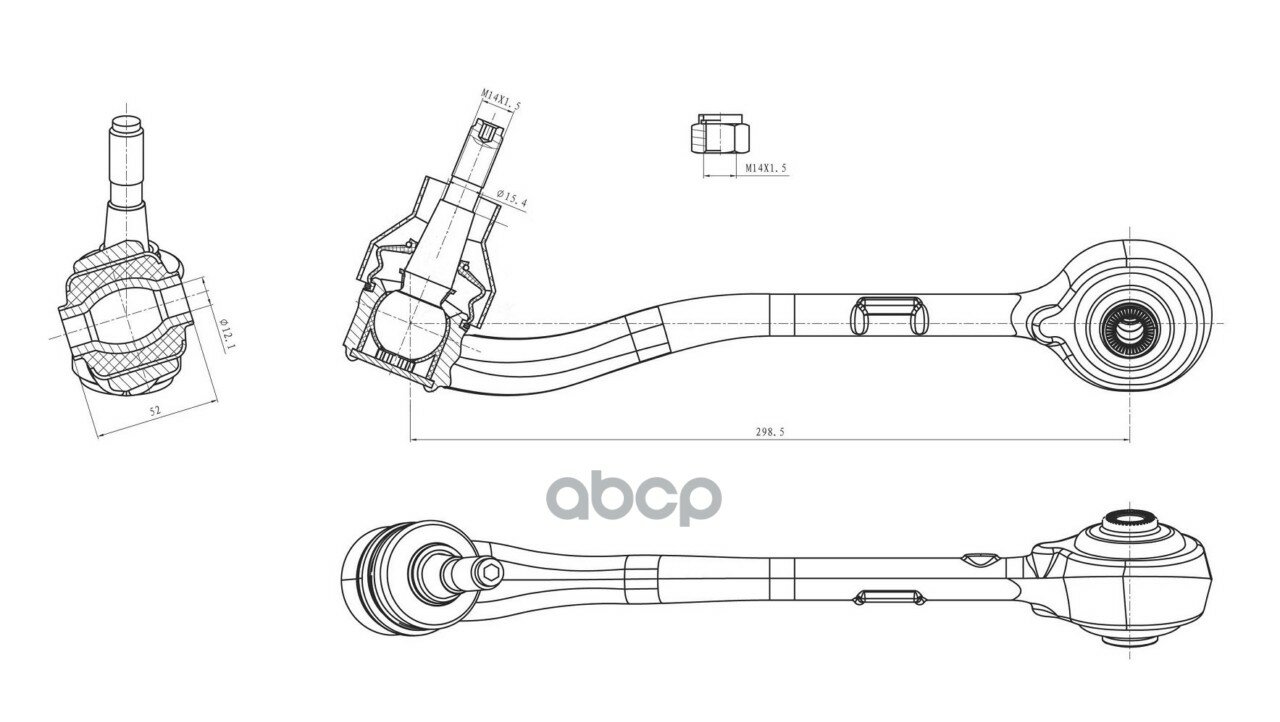 Рычаг перед. подв. нижний R BMW X5(E53) 2000-2006 S&K арт. SKCA2166