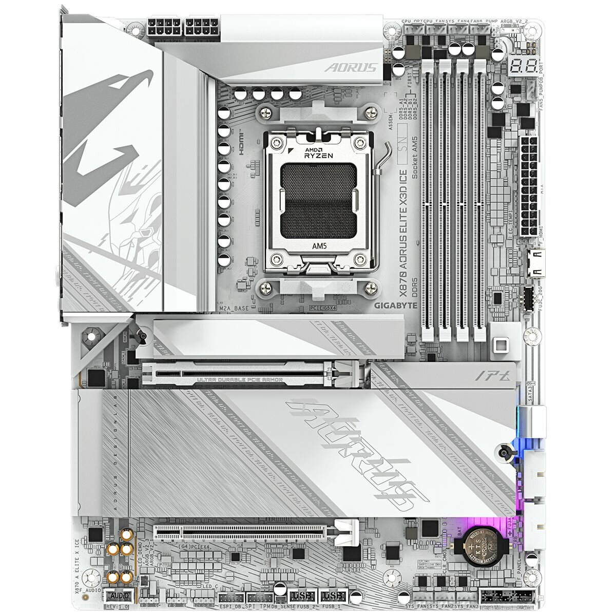 Материнская плата Gigabyte X870 AORUS ELITE X3D ICE