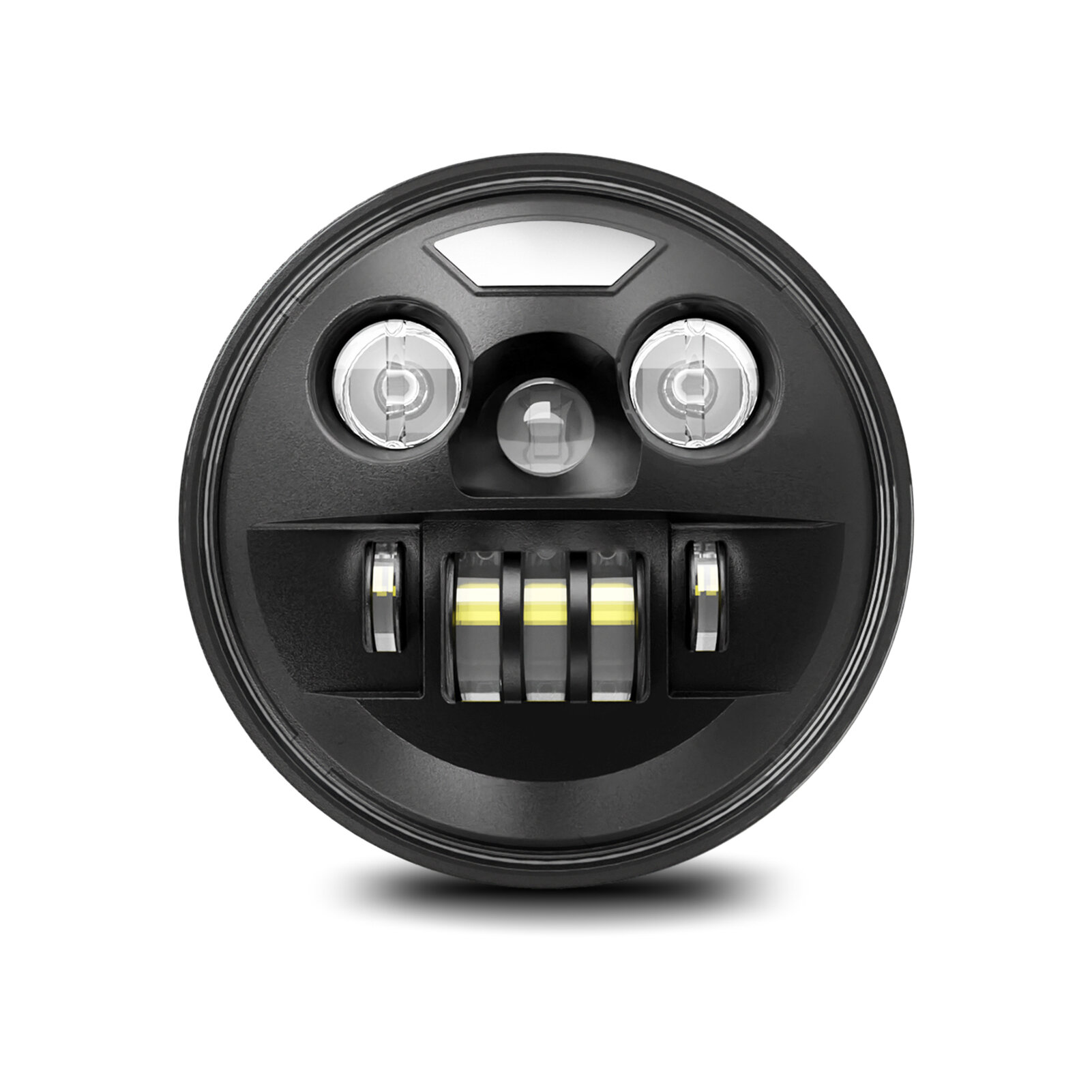 1Pcs 7 inch Фар автомобильная мотоциклетная LED с DRL/поворотным сигналом/нижней свет/верхней свет 7' круглая LED фара IP67 водонепроницаемая черный корпус 9-32V 200W/20000LM 140W/14000LM 6000K/3000K/1000K цветовая температура H4 интерфейс