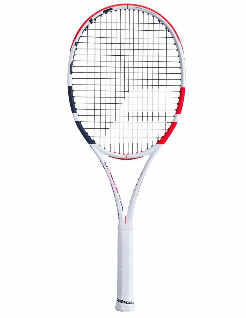 DECATHLON ракетка для большого тенниса Babolat Pure Strike Tour, белый/красный/темно-синий, GRIP 3, длина 68.5 см, головка 98 кв. дюймов, баланс 31.5 см