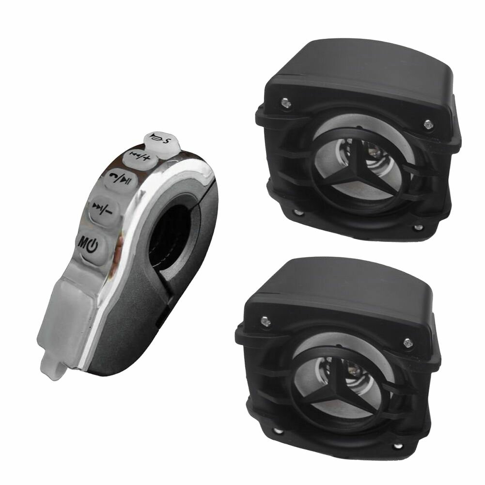 Bluetooth-колонка для руля мотоцикла, водонепроницаемая 2,5 дюйма, Bluetooth 5.0, FM, USB/TF, зарядка смартфона