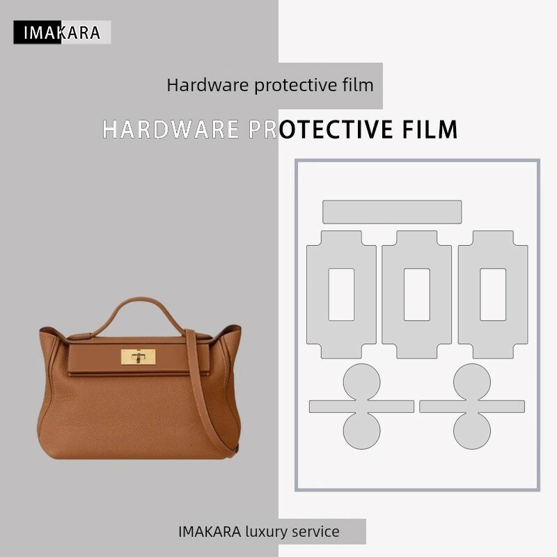 2 комплекта оригинальной матовой защитной пленки для сумки Hermes Kelly 2424, премиум качество
