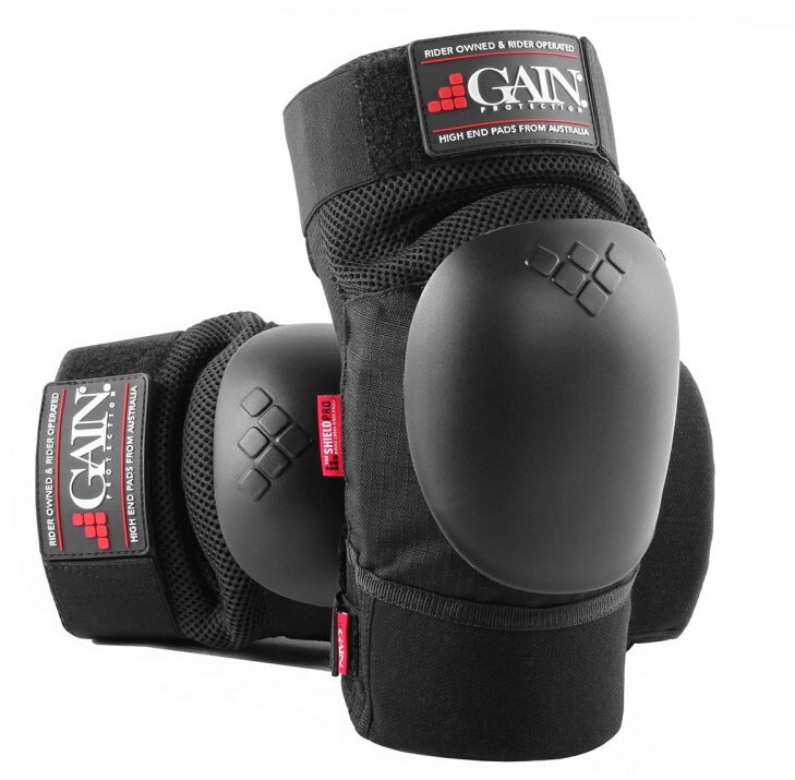 Наколенники GAIN THE SHIELD PRO черный/зеленый L