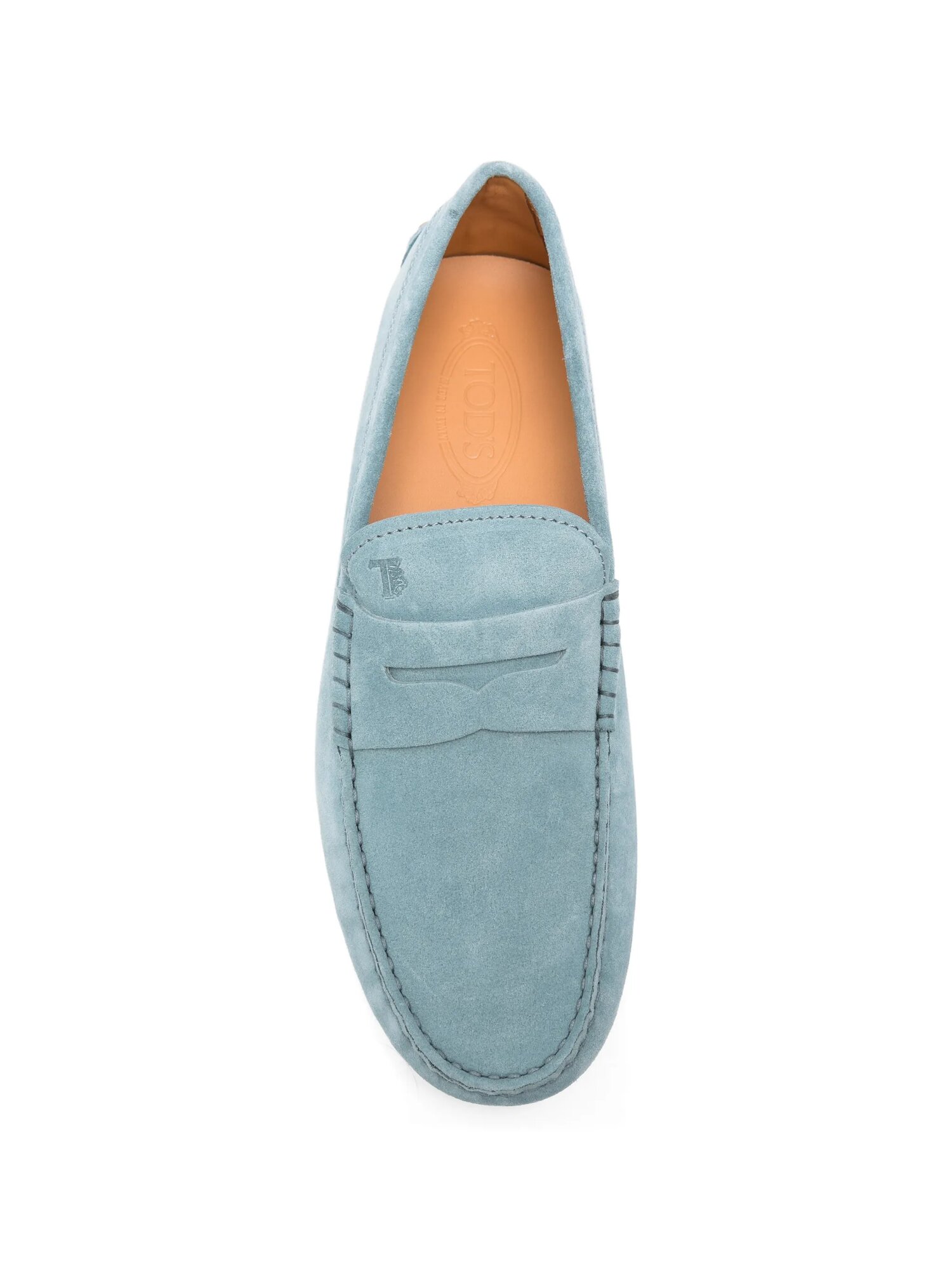 Лоферы Tod's Gommino Bubble penny-strap loafers, размер 6, синий — фото 1