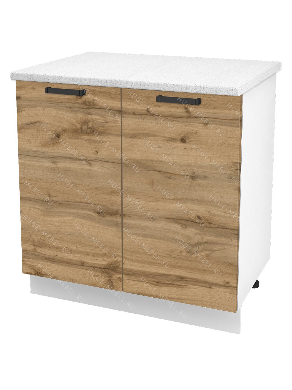 Шкаф кухонный нижний 800 Пасаденна (дуб вотан) Huge Mebel. Ширина 800 Высота 840. Модули кухонные нижние
