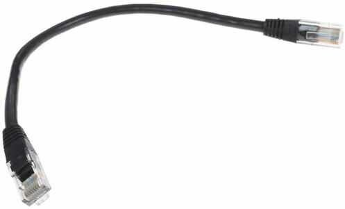 Патч-корд Cablexpert PP12-0.25M/BK