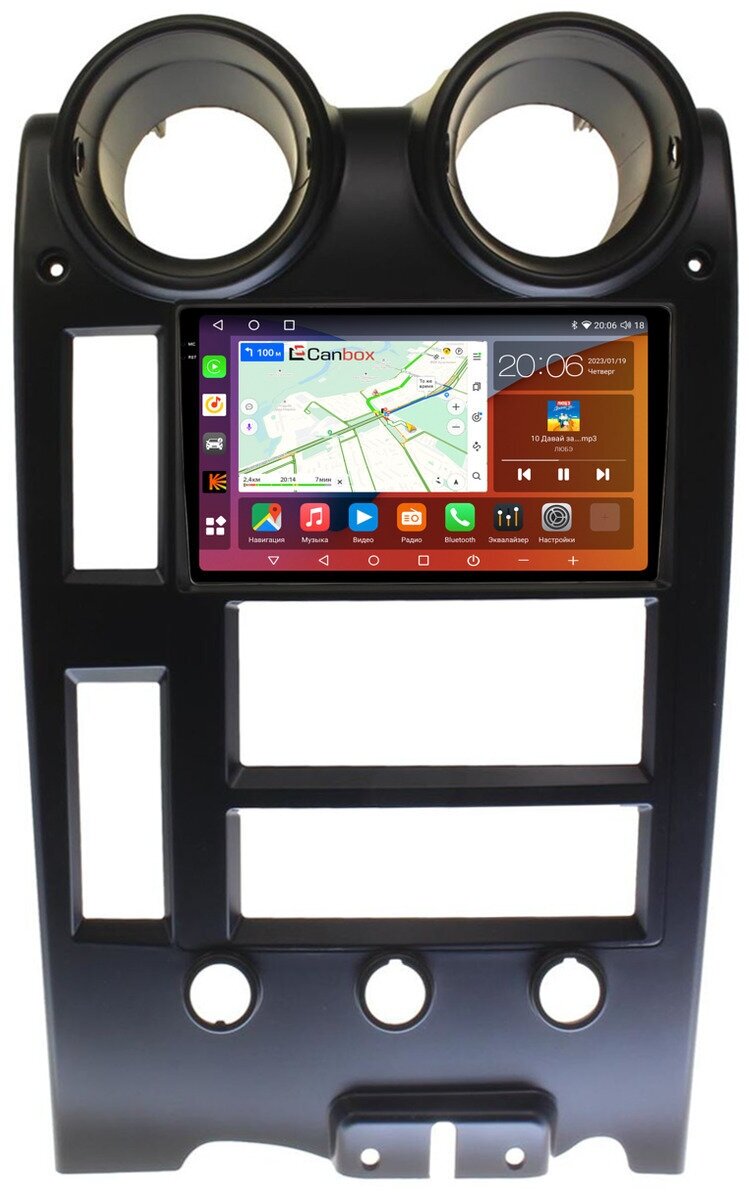 Штатная магнитола Canbox H-Line 2K 4184-9-1291 для Hummer H2 2002-2007 на Android 10 (4G-SIM, 6/128, DSP, QLed)