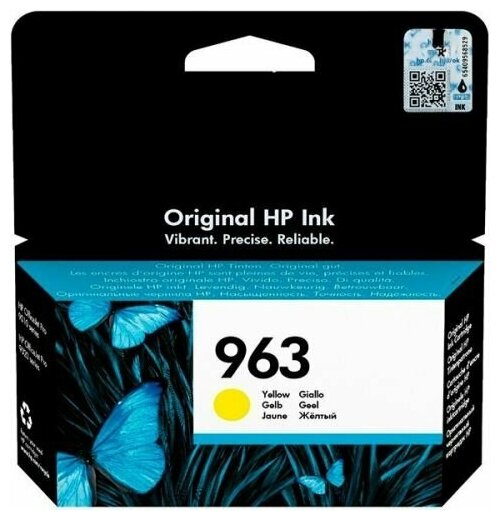 Картридж HP 963 3JA25AE желтый (700 стр)