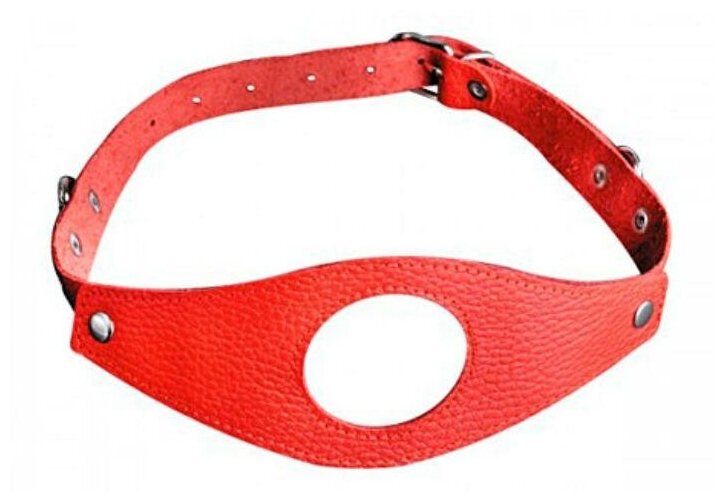 Sitabella Кожаный кляп с отверстием (3098), красный