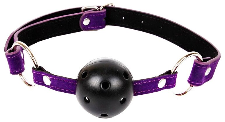 Notabu Кляп-шар , черный/фиолетовый