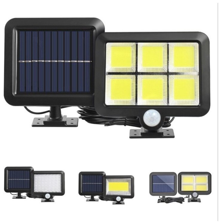 Уличный светодиодный светильник DLED 6LED COB c переносной солнечной батареей
