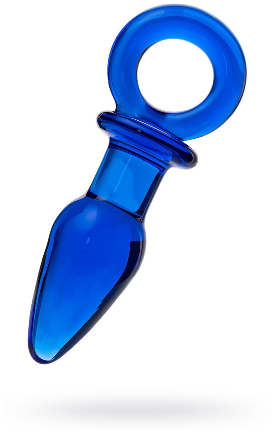 Sexus Анальная пробка-сосочка из стекла 7 см, синий