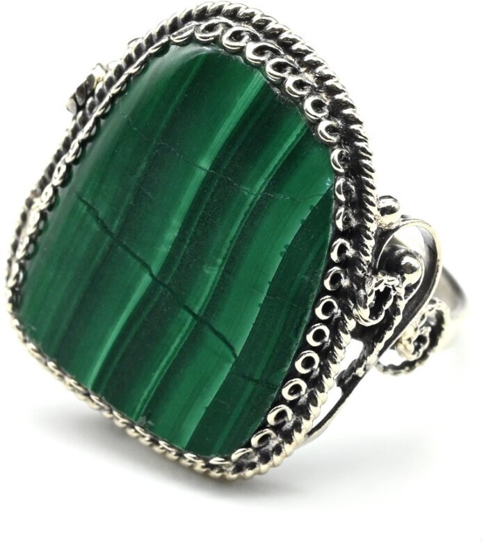 Кольцо, малахит