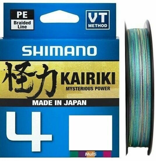 Шнур плетеный Shimano Kairiki X4 150m #1.5 (0.19mm/11.6kg) Multicolor