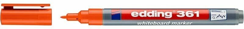 Маркер edding 361, для белых досок, круглый наконечник, 1 мм Оранжевый