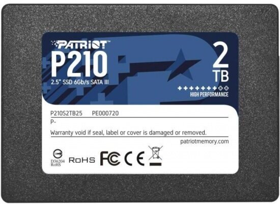 SSD диск Patriot Memory Patriot P210 2.5" 2000Гб SATA (P210S2TB25)